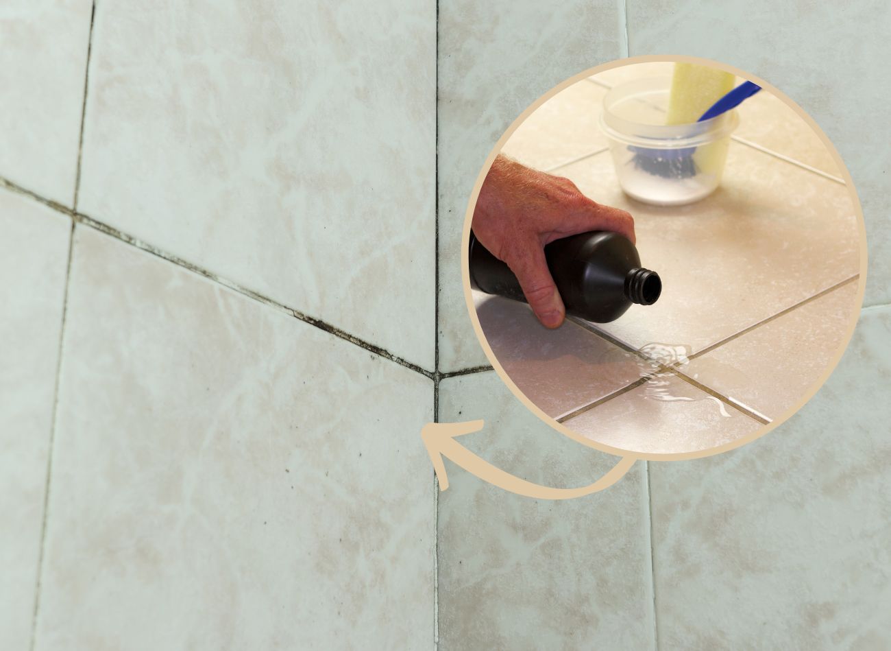 Sposób na lśniące fugi. Brud i pleśń między płytkami rozpuszczają się w ...